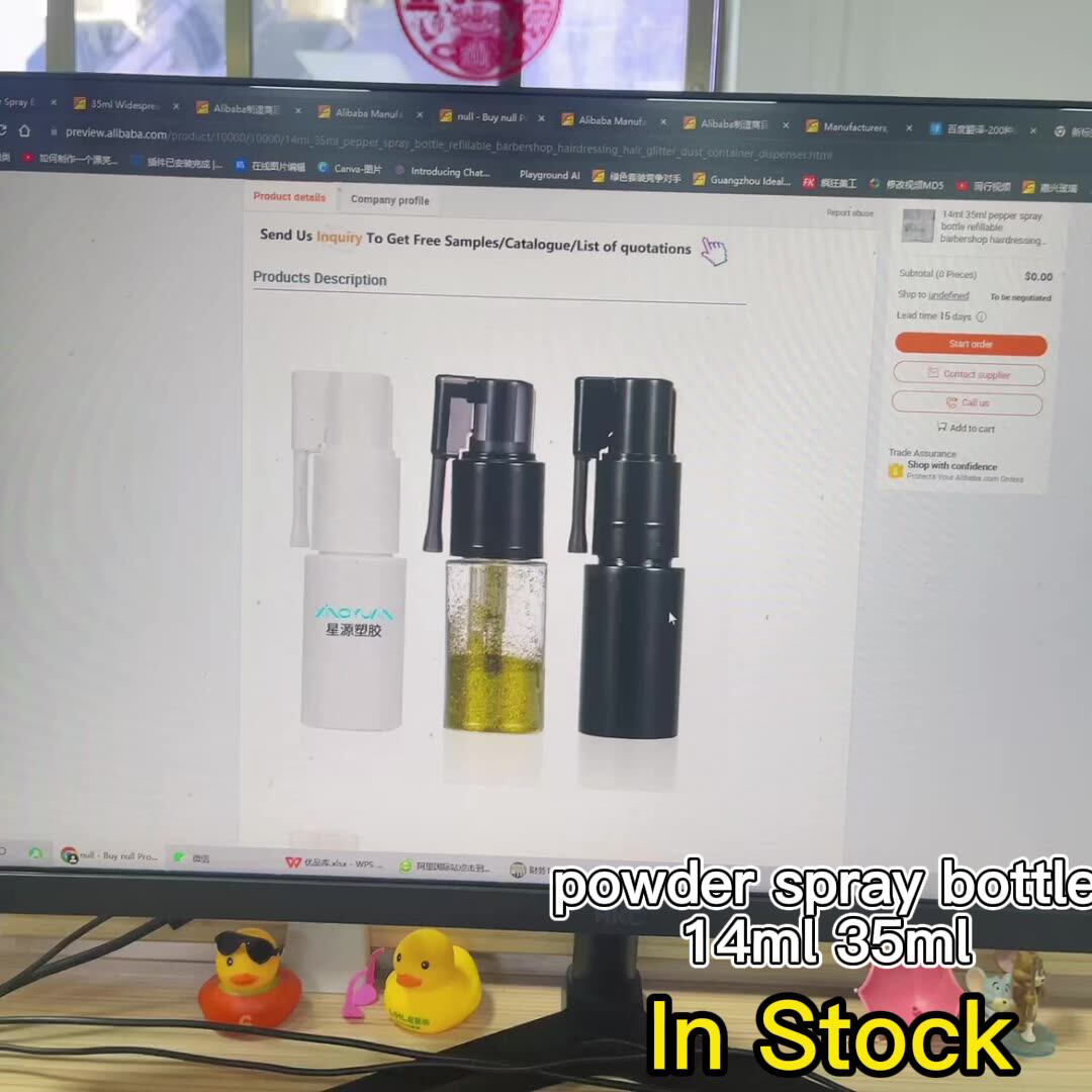 14ml 18ml 25ml 35ml Powder Bottle Spray Pump Bottle For Medicine Mouth ...