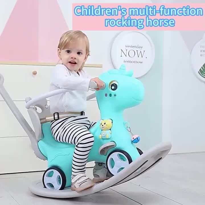 Oem Plastic Baby Car Cute Horse Rocking Horse Children's Small Horse ...