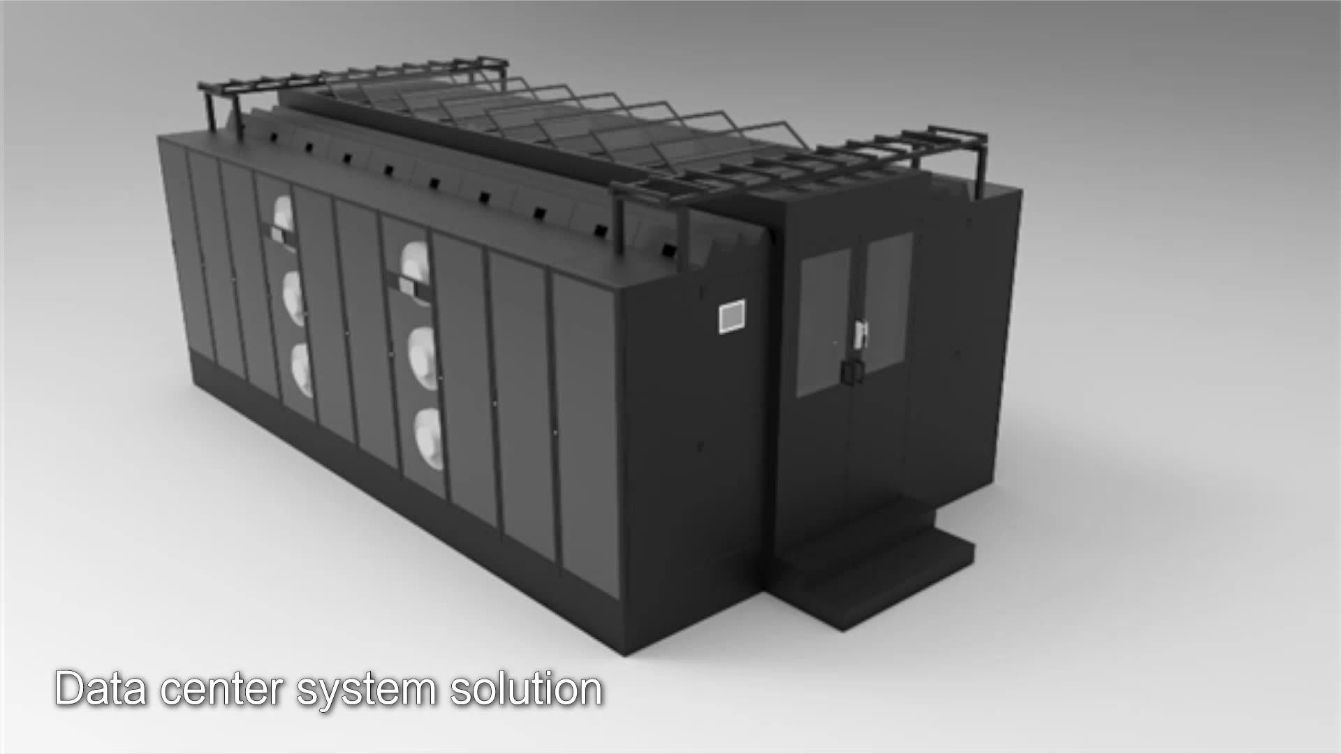 W-tel Cold Aisle Containment System 42u 47u Micro Data Center Solution ...