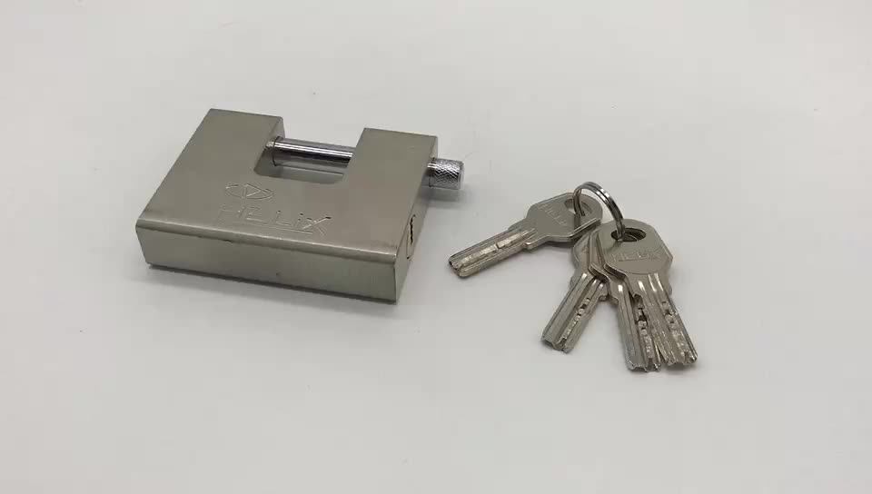 Wholesale 74mm Hardened Solid Steel Rectangle Padlock Candados Iron ...