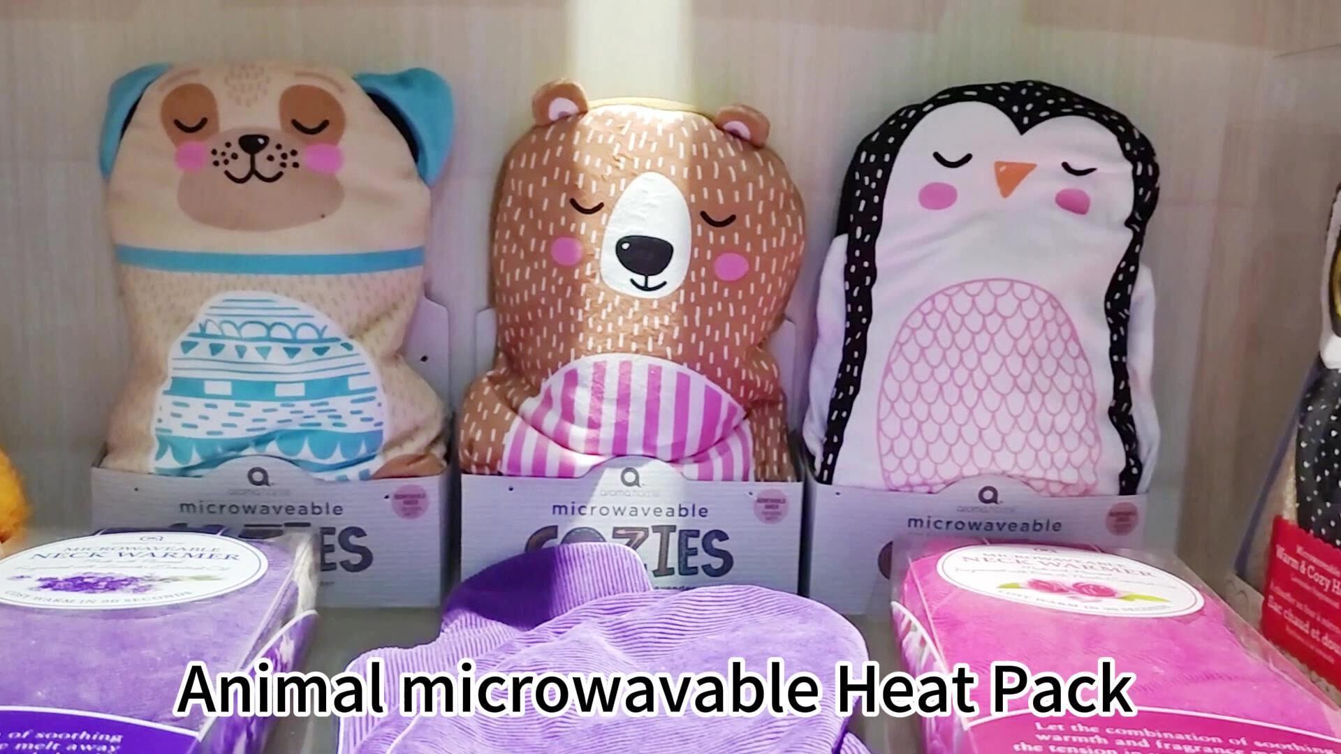 Microwavable Unscented Heating Pad Cute Soft Cozy Pillow Plush Heatable ...