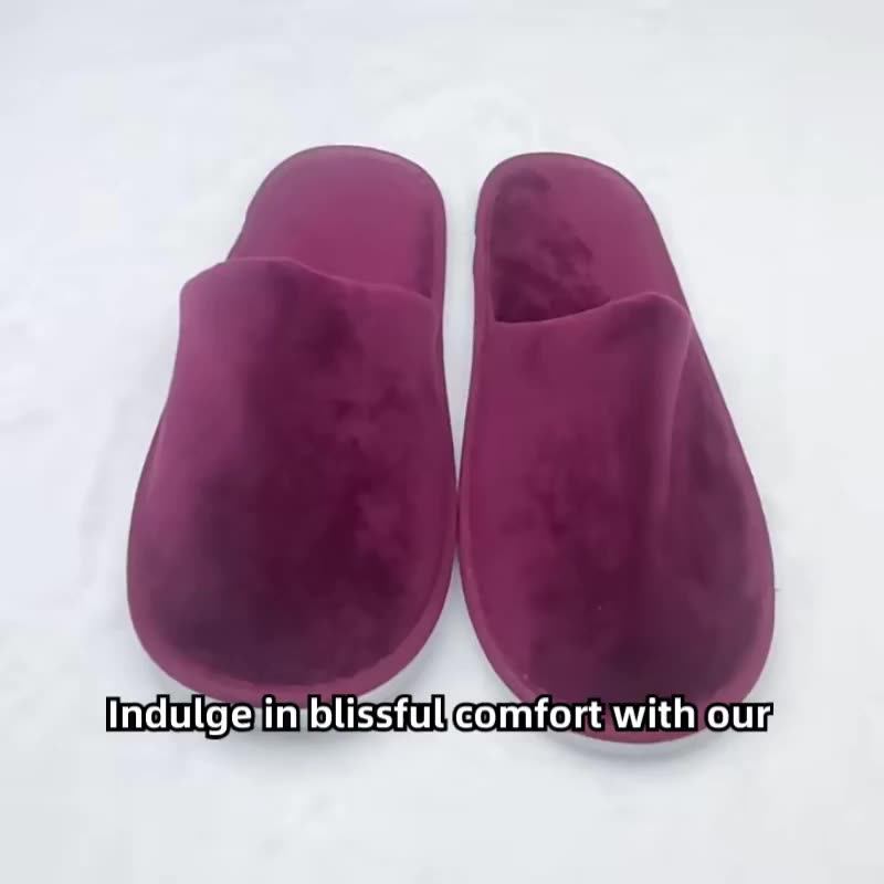 Oem Custom Logo Disposable White Room Slippers Ultra Soft Spa Cotton ...