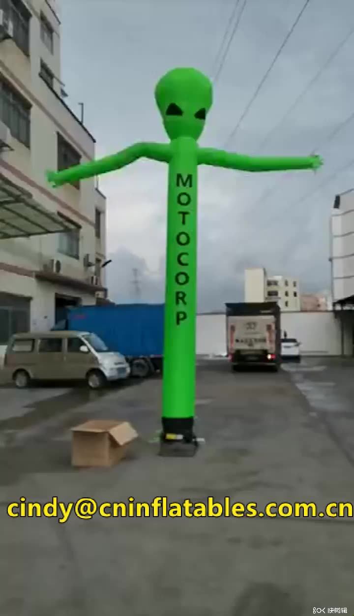 Green Nylon Inflatable Alien Air Dancer Advertising Inflatable Waving ...