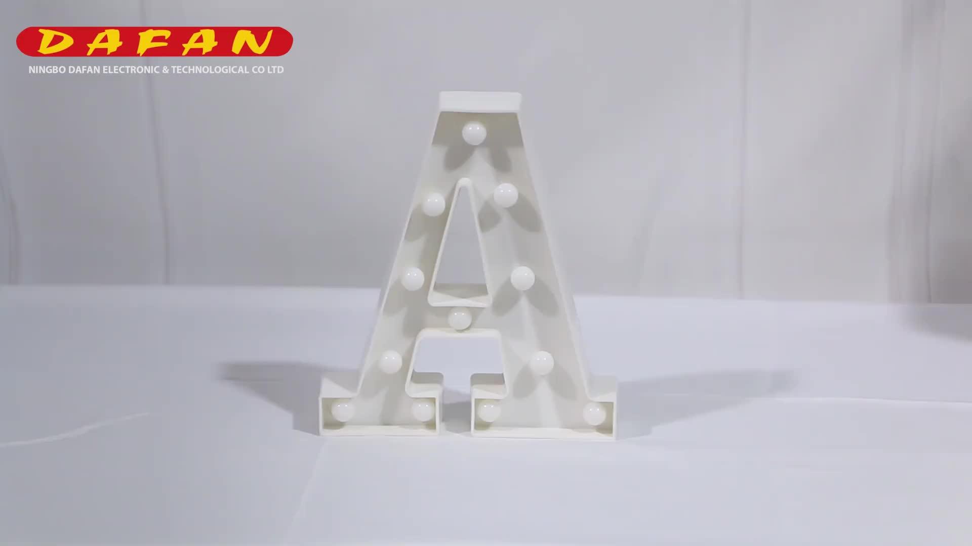 Word Sign Lamp Night Strip English Letter Decoration Storefront Led ...