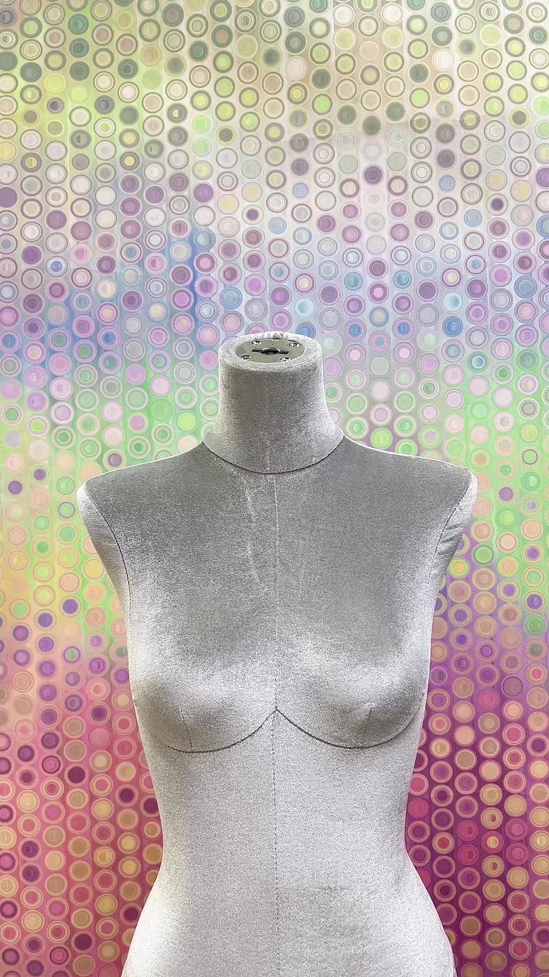 Deliang Fashion Colorful Velvet Female Mannequin Torso Upper Body Grey ...