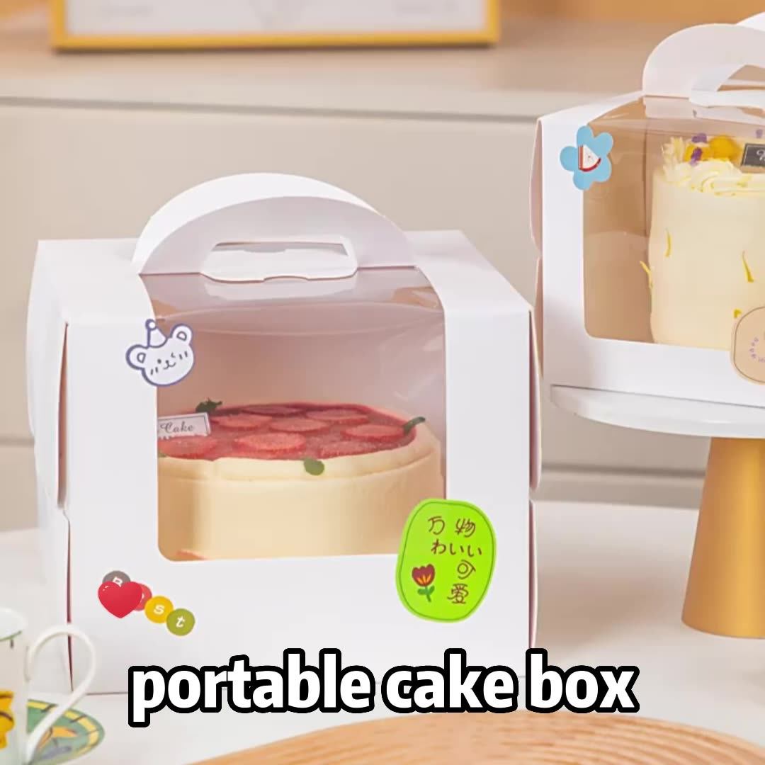 Customized Clear Cake Boxes Cake Packaging Boxes Packages Transparent ...