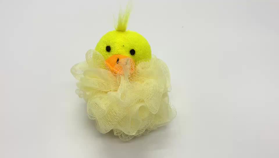 Baby Animal Shaped Cloth Towel Material Bath Sponge Loofah Mesh Puff ...