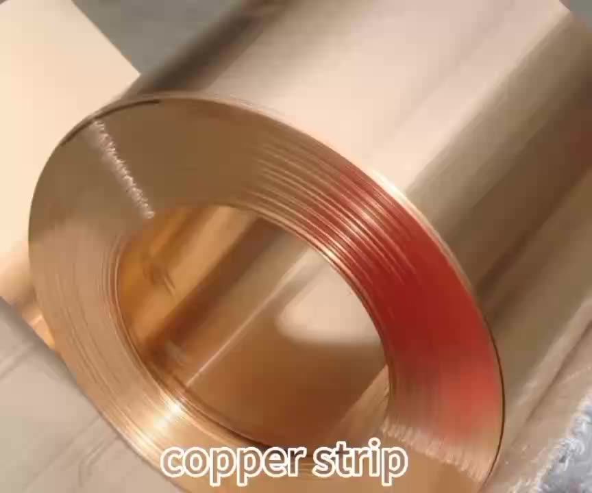 High Conductive Rolled Transformer Copper Strip 0.3mm Thick 1200mm ...
