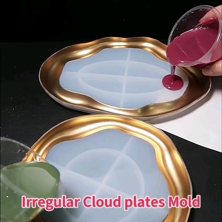 Bpa Free Large Tray Resin Mold Silicone Molds For Irregular Trays Diy Casting Epoxy Resin Molds ...
