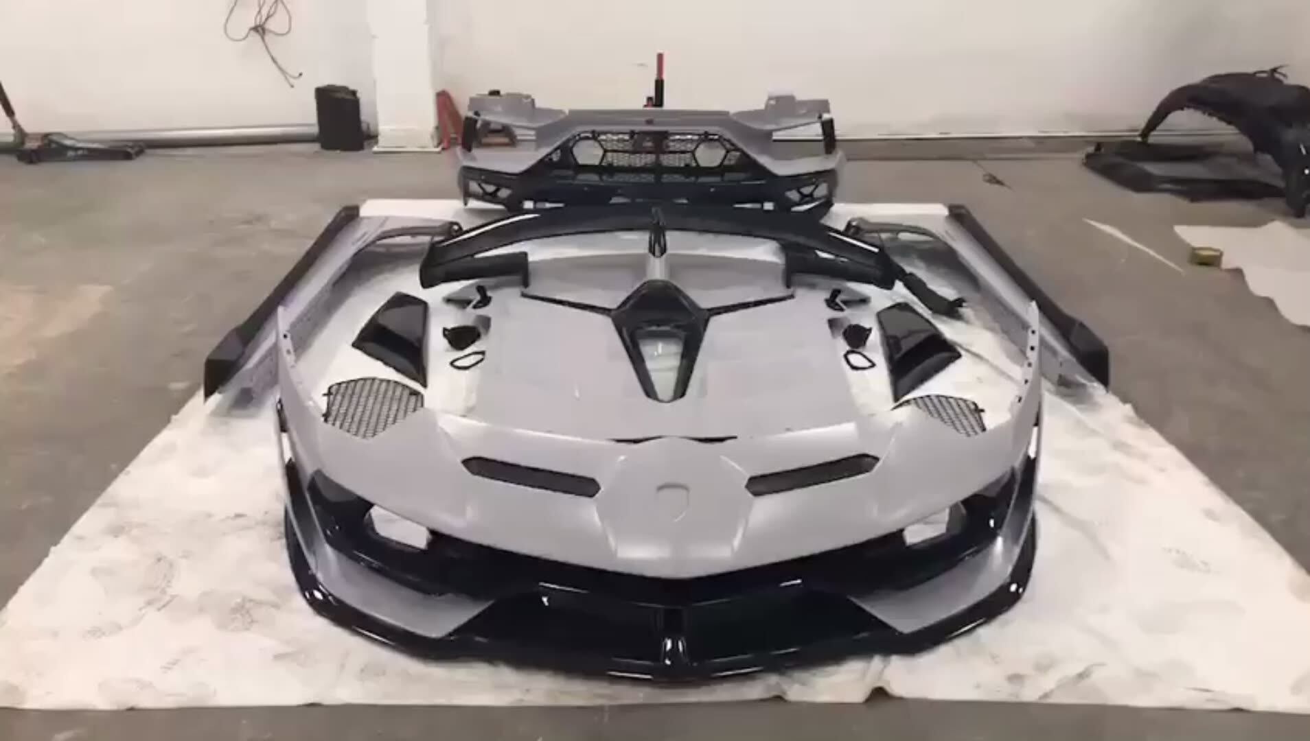 Svj Style Custom Full Body Kits Front Bumper Carbon Fiber Mix ...