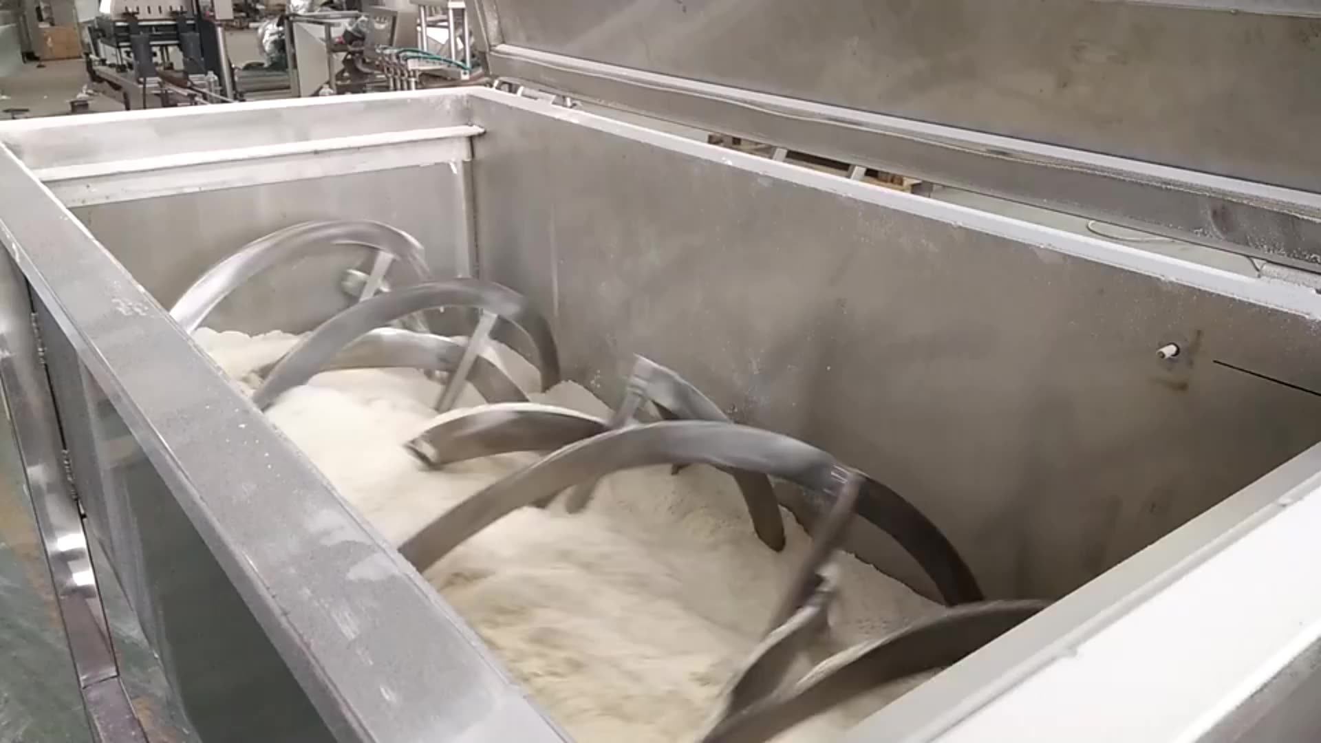 Automatic Horizontal Acrylic Dry Powder Ribbon Blender Spice Powder ...