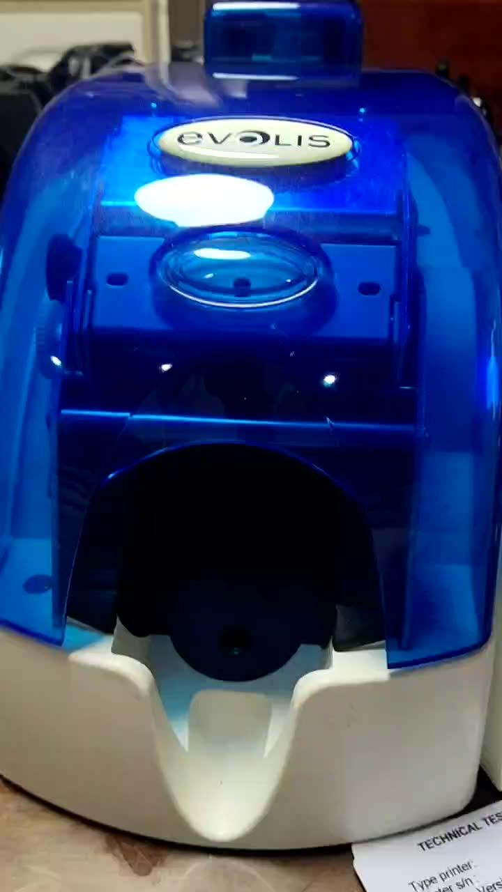 Used Evolis Pebble 4 Plastic Pvc Id Card Printer Pebble4 Single-sided ...