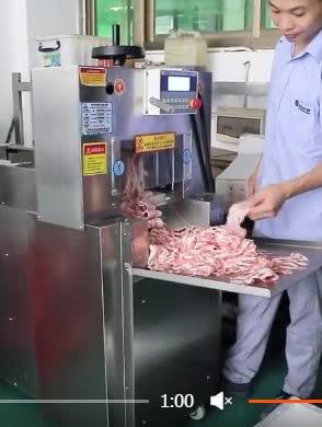 High Efficiency Frozen Pork Belly Meat Slicer Automatic Mutton Hot Pot ...