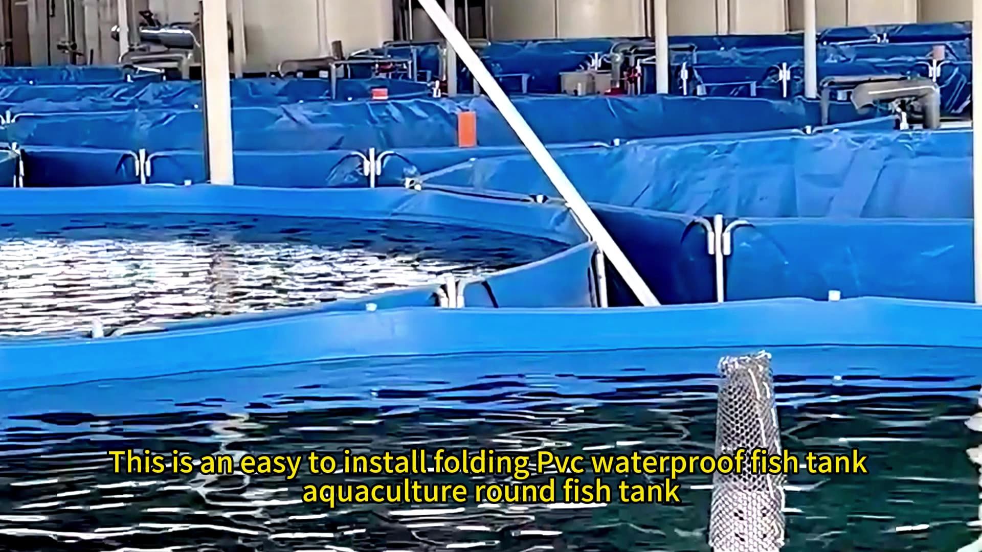 Large Tanks Tank Fish Farming Fishing For Farming Fish Pvc Foldable ...