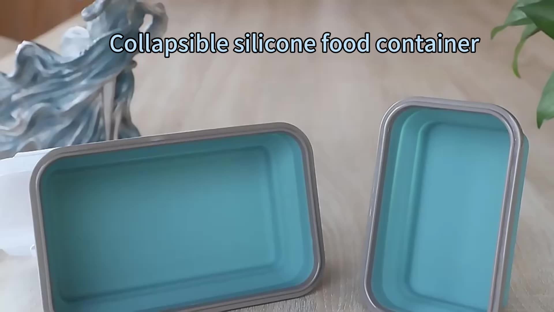 Collapsible Airtight Vacuum Seal Silicone Lunch Box Freezer ...