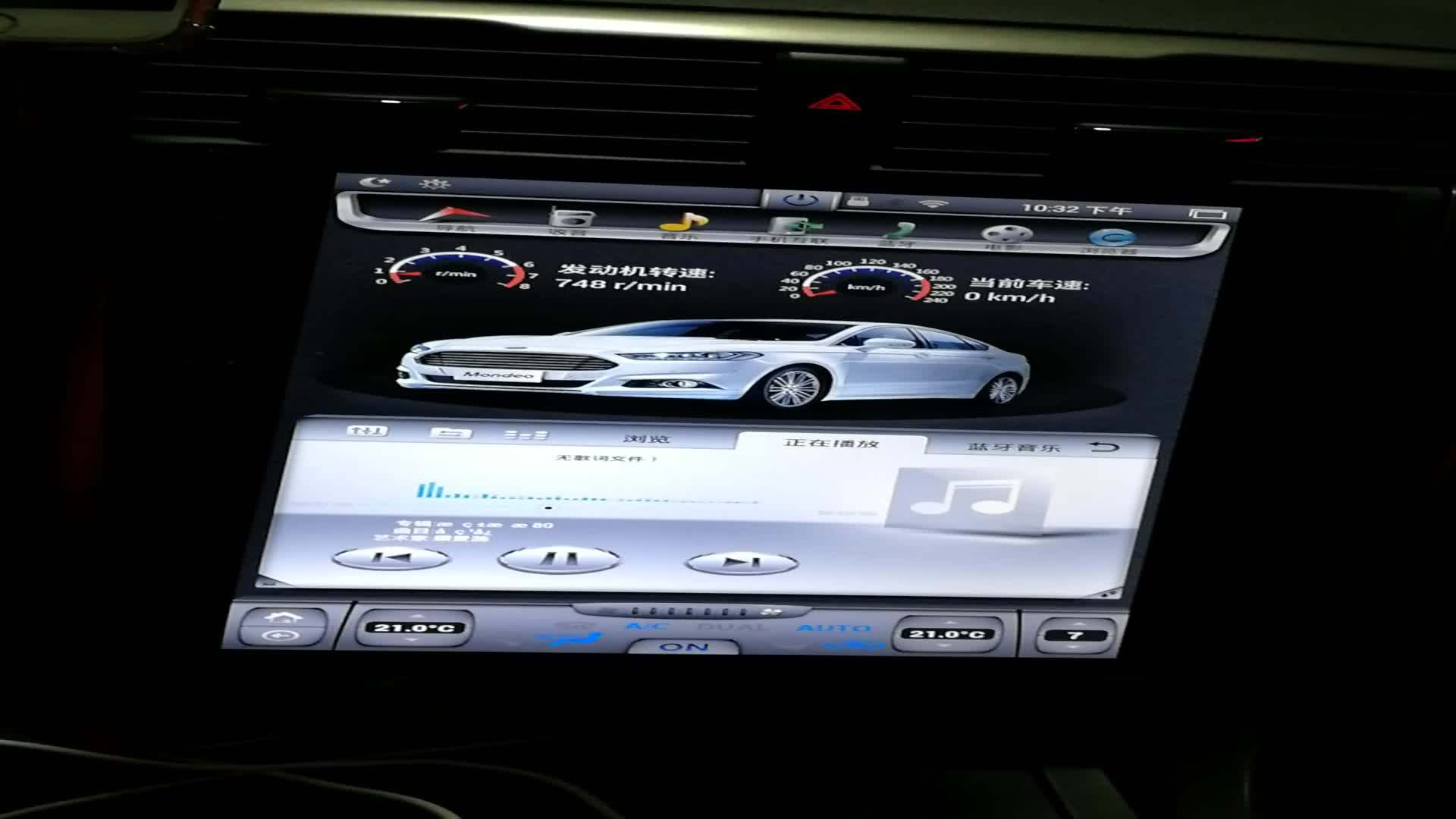 Tesla Style Car Gps Navigation Android Dvd Player For Ford Mondeo ...