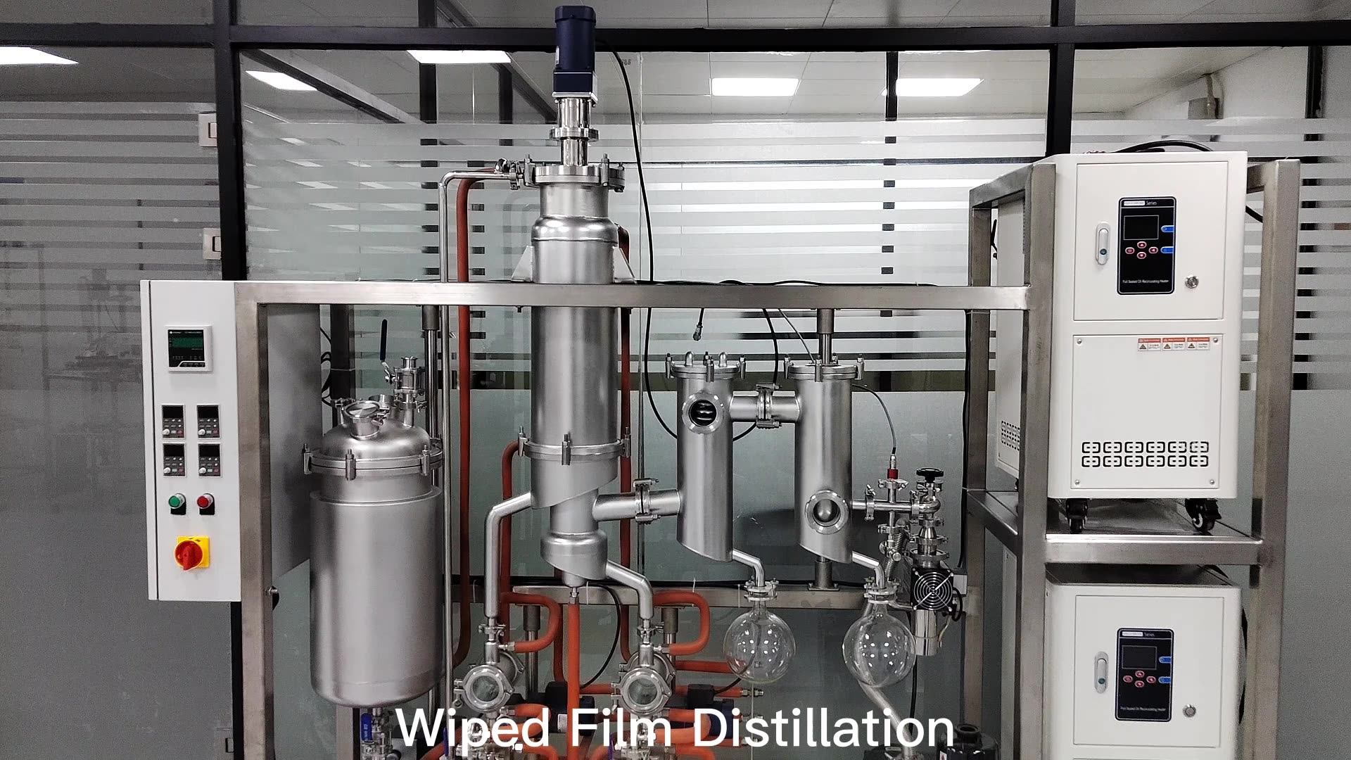 Laboratory Multi Stage Wiped Film Evaporator Molecular Distillation ...