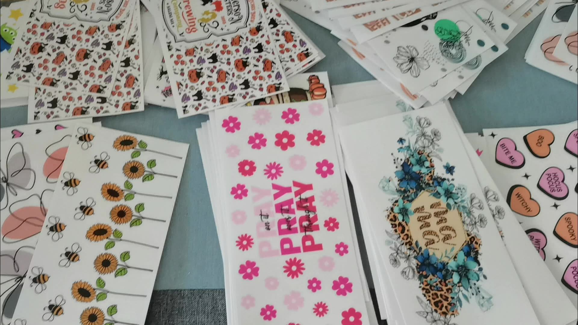 Custom Cold Cup Transfer Label Ready To Peel Stickers Uv Dtf Cup Wraps ...