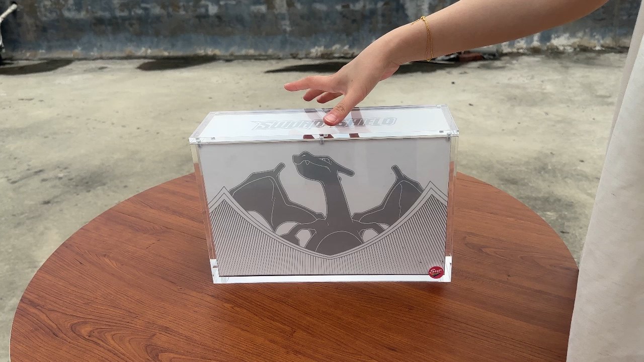 Acrylic Charizard Upc Box Display Case For Pokemon Charizard Ultra ...