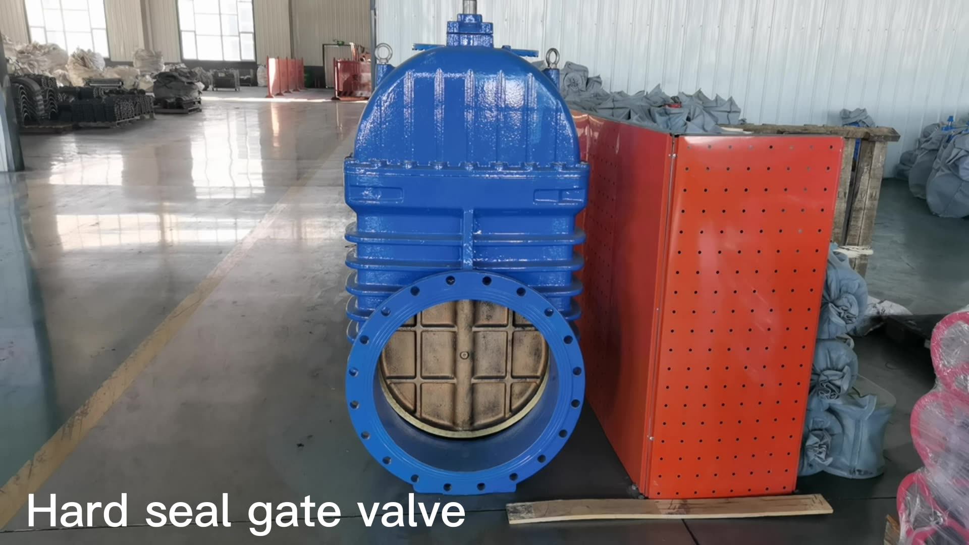Sluice Gate Valve Rubber Soft Seal Iron Flanged Ends Gate Valve For ...