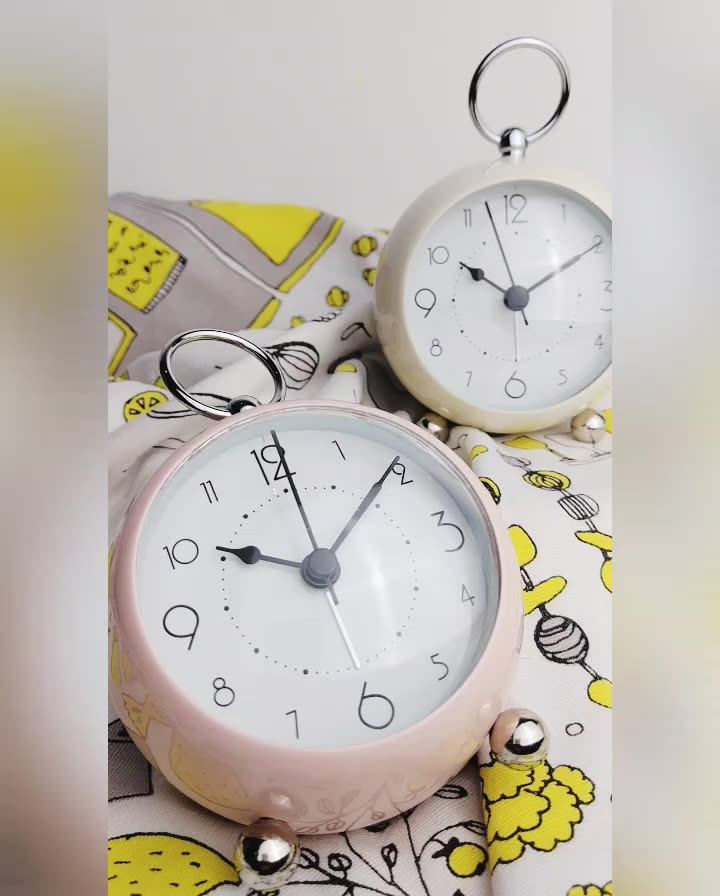 Funny And Original Alarm Clock Semi-ball Shaped Metal Alarm Clock With ...