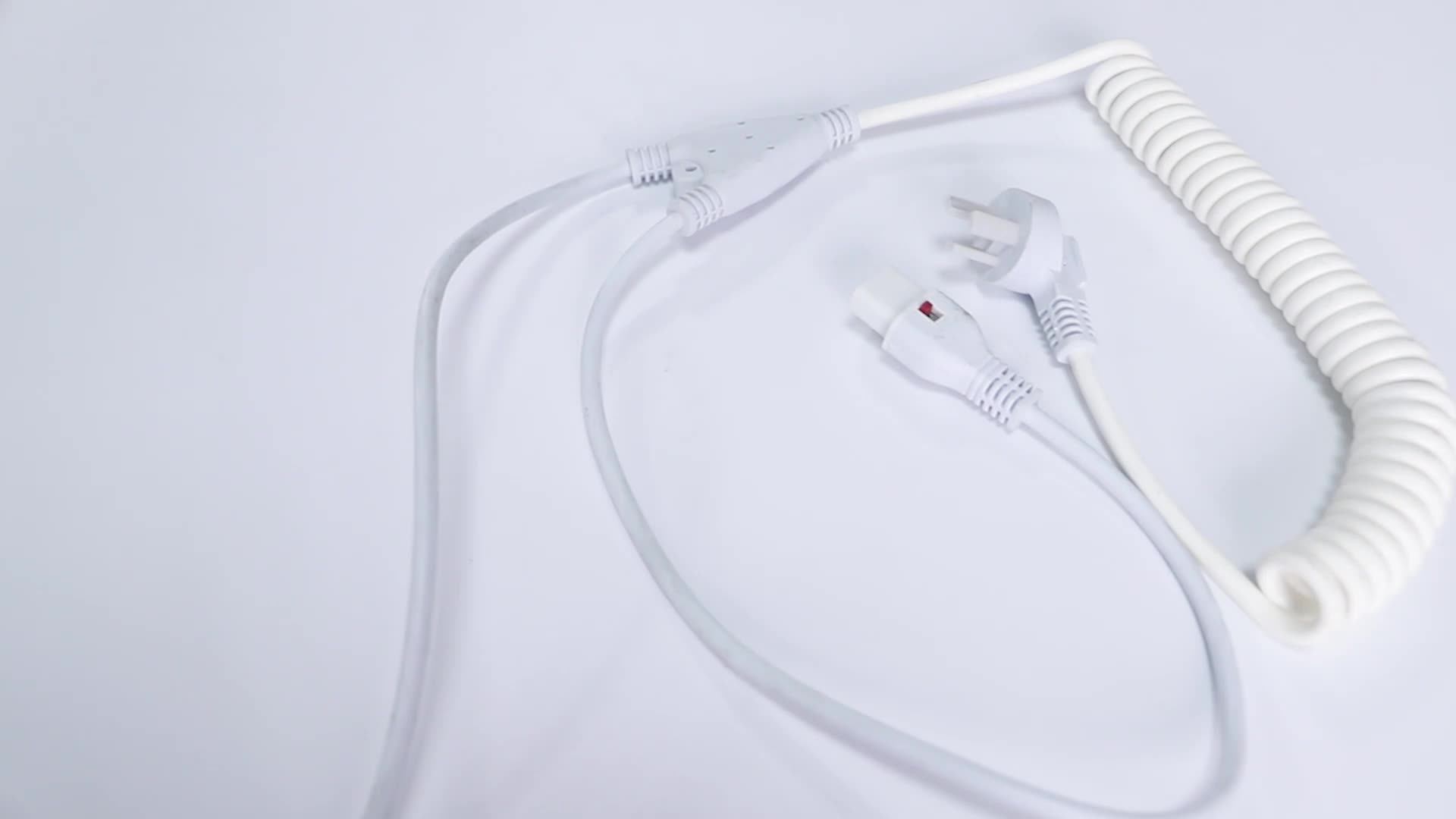 Iec Eu Certificated Uk C14 To C13 Power Cable Cord Ho5vv-f 3g1.5mm2 Vde ...