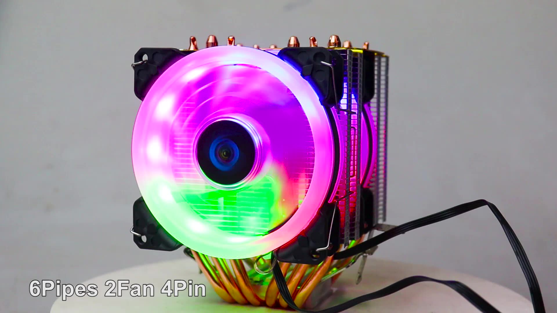 6 Copper Tube Cpu Radiator Mute 90mm Pwm Fan Computer Processor Lga775 ...