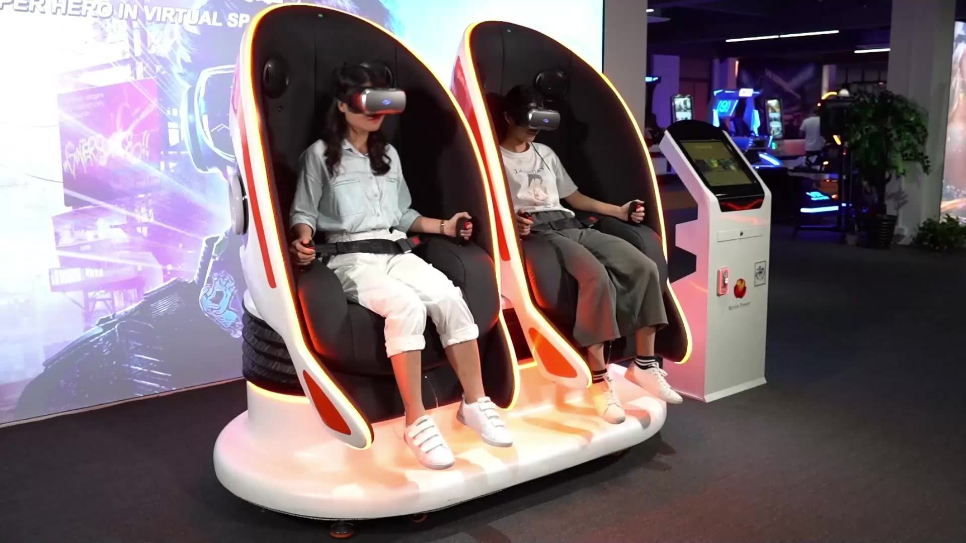 9d Vr Chair Cinema 2 Seats Virtual Reality Games Vr Theme Park Rides 9d ...
