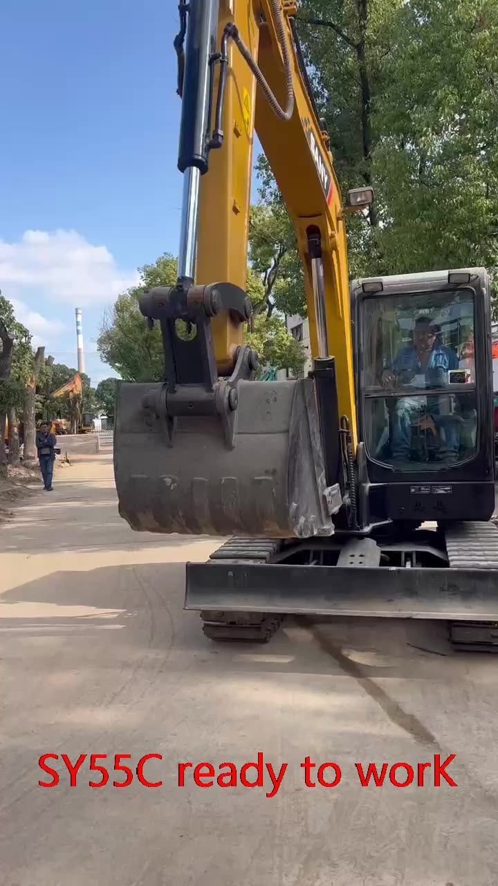 Mini Excavadora Sobre Orugas Sany Sy55,Modelo 2021,Novedad De 95%,5 ...