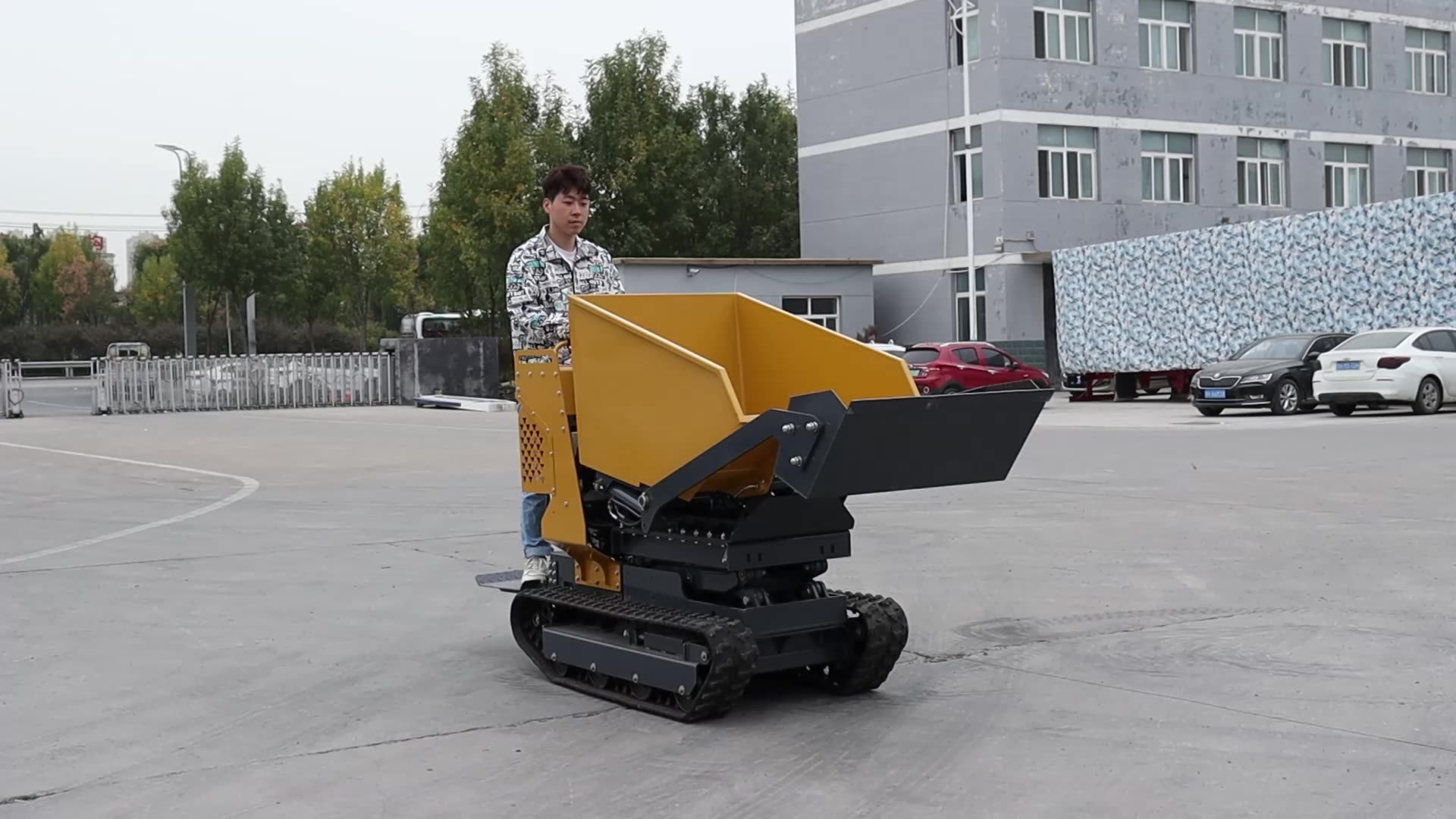 Factory Hydraulic Tracked Gasoline Mini Lifting Dumper Self Loading ...