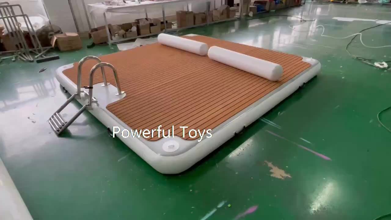 Jet Ski Teak Drop Stitch Sunbathing Yoga Water Pontoon Platform ...