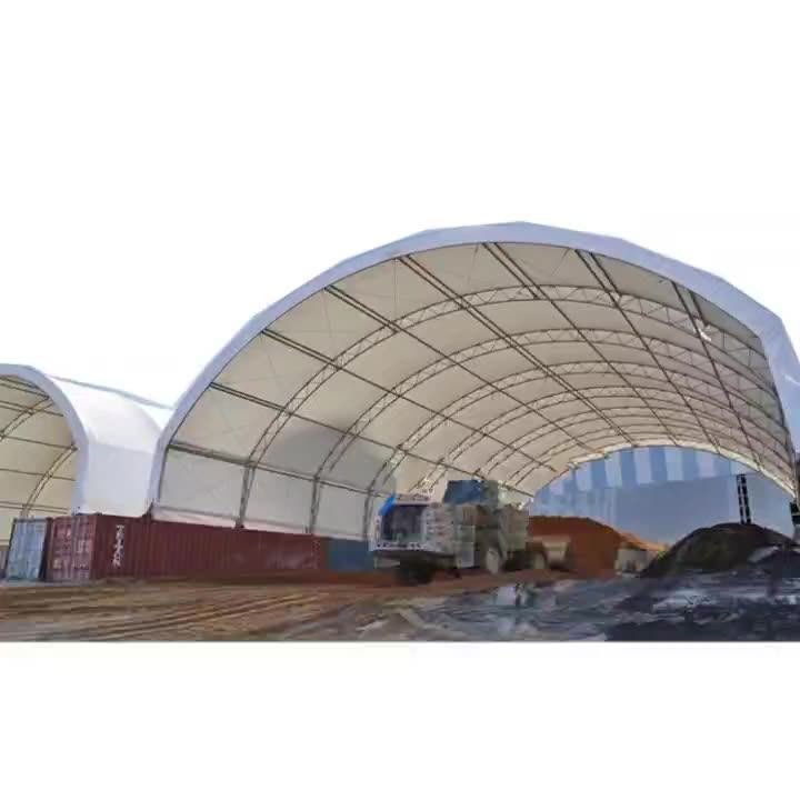 C4040 20ft 40ft 70ft Fabric Double Truss Container Steel Building Metal ...