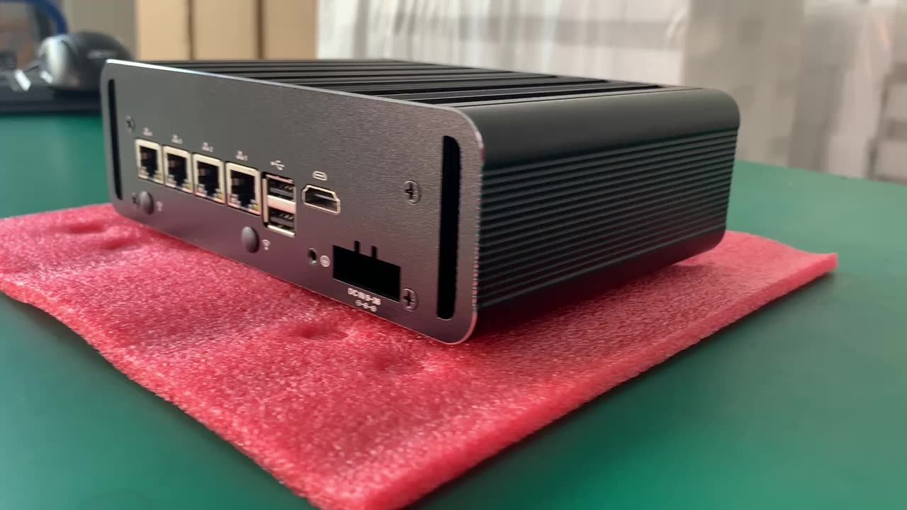 Mini Pc Firewall In-tel J4125 With 4 Lan Fanless Industrial Computer 4g ...