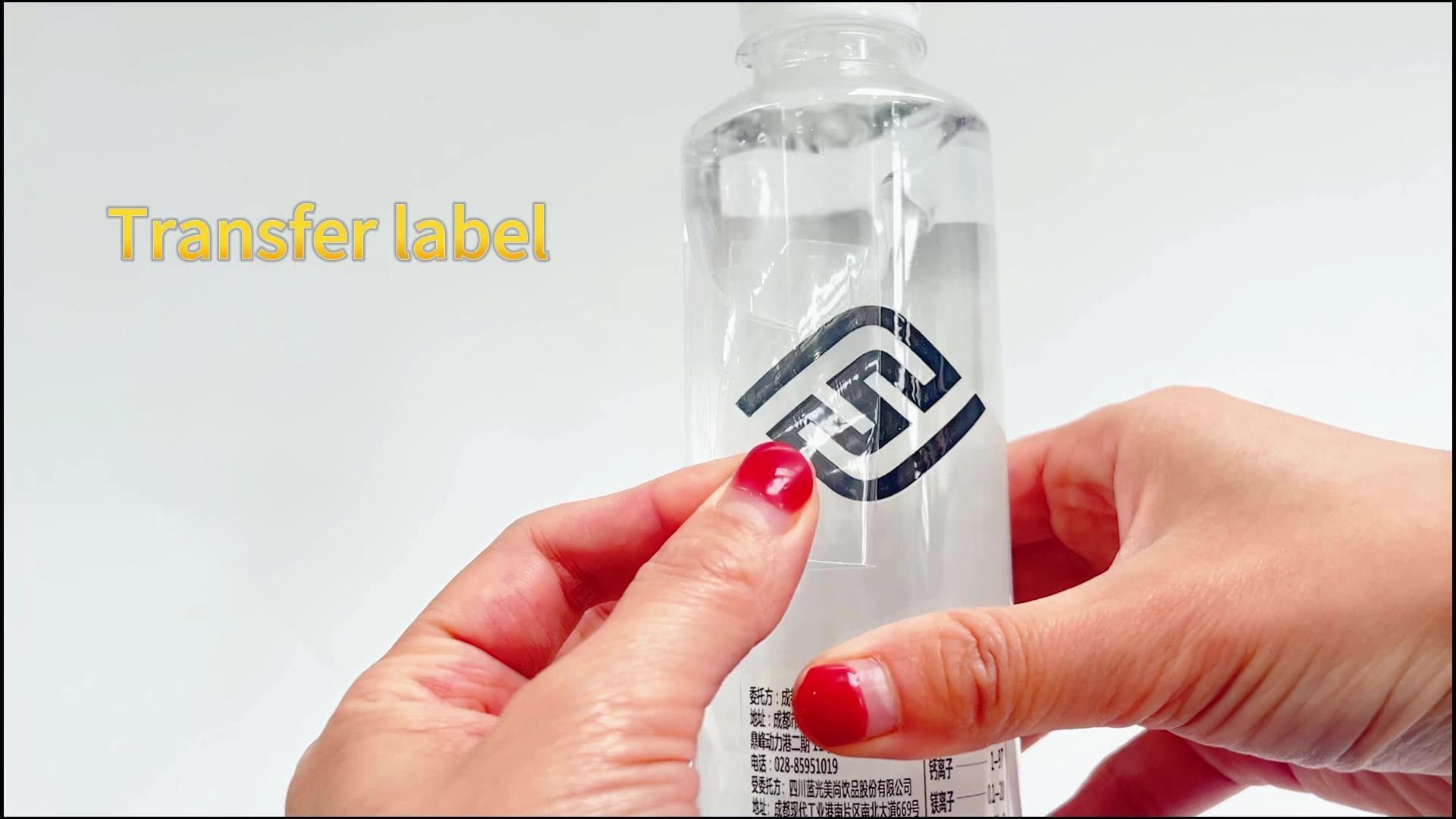 Custom Printing Logo Transparent Film Transfer Sticker Label Permanent ...