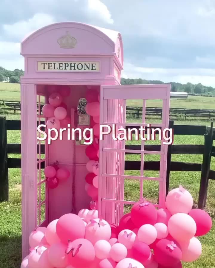 Pink Phone Booth London Retro Phone Booth Handmade Craft Wedding Decor ...