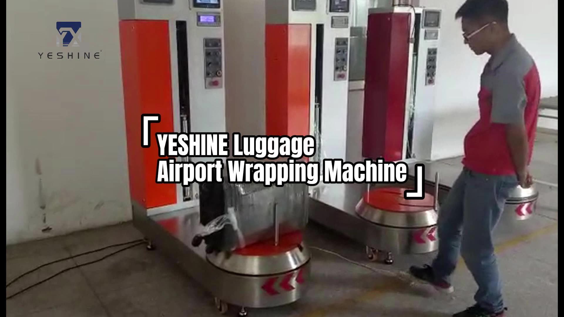 Yeshine Fully Automatic Airport Luggage Wrapping Machine Bag Stretch ...