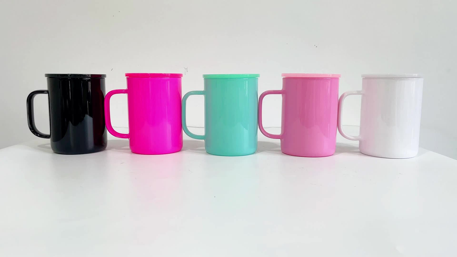 Usa Warehouse Solid Macaron Colored Blank 17oz Sublimation Glass Mug ...