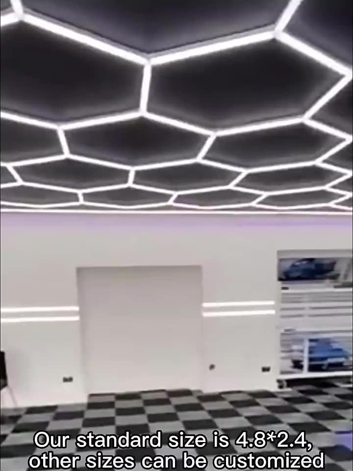 Diy Deformable Linear Hexagonal Led Light 8feet *16feet Hanging Hex ...