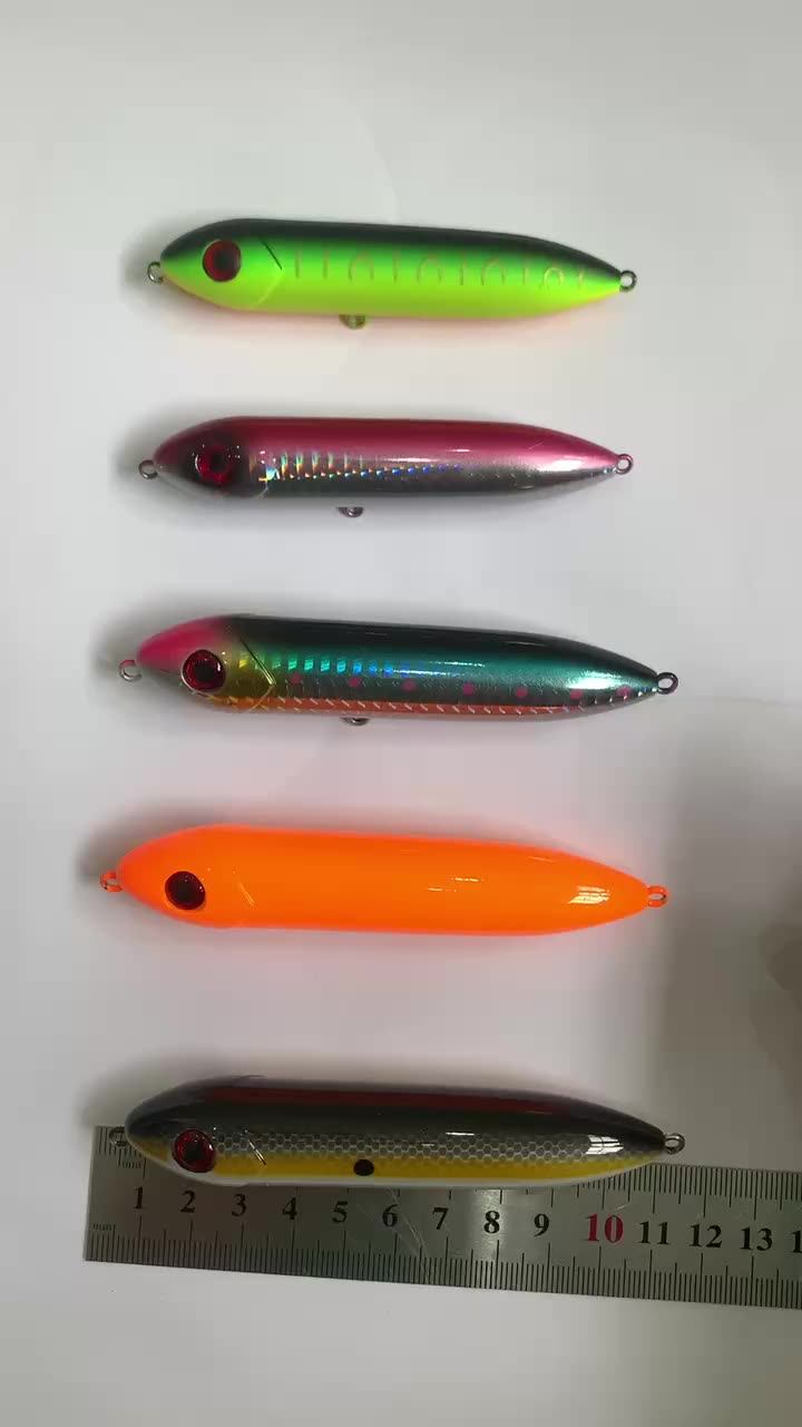 4"/0.35oz Floating Unpainted Popper Fishing Lures Topwater Bass Blanks ...