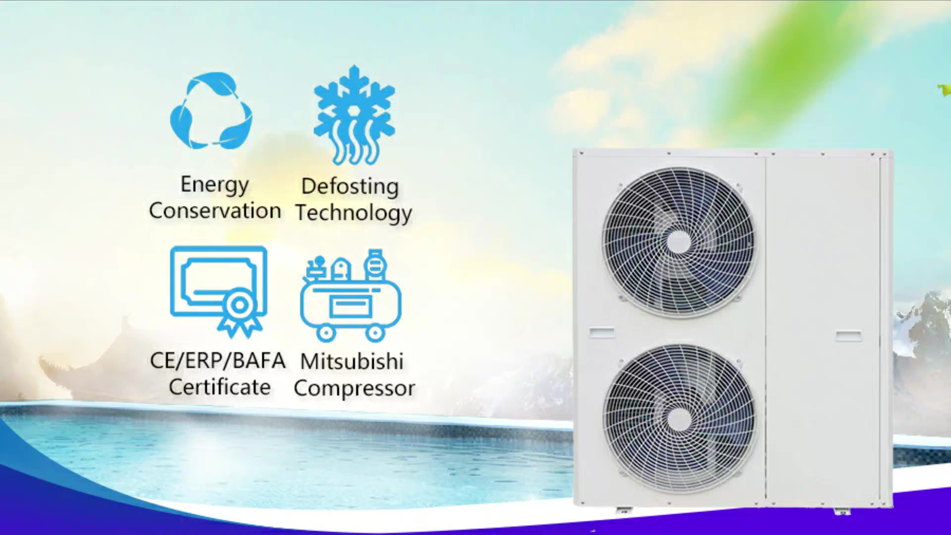 R290 Baafa证书高cop 3kw 10kw塑料柜换热器热泵空气-水 - Buy 高cop 3kw 10kw塑料柜换热器热泵空气-水 ...