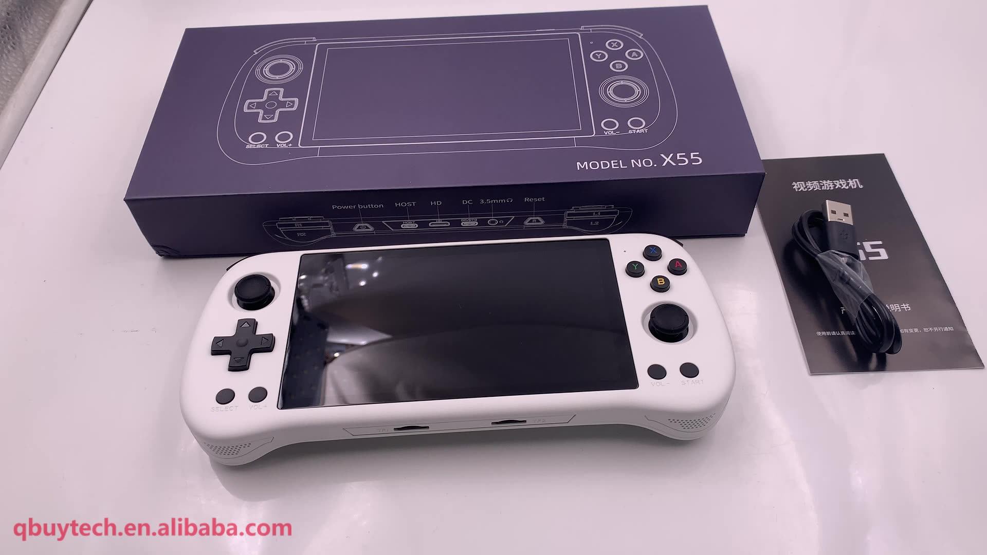 Powkiddy X39 Pro Handheld Game Console Ips Screen Atm7051 Chip Portable ...