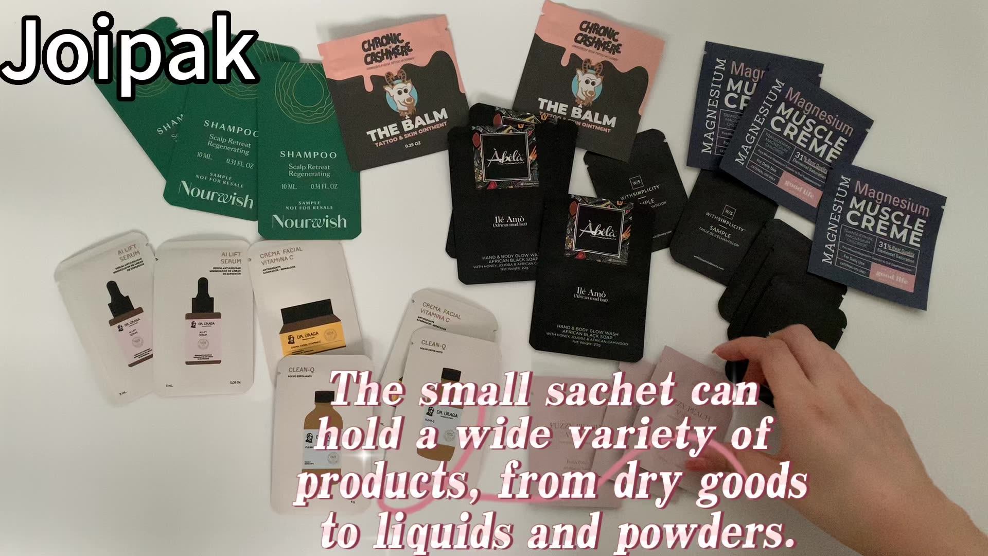 Custom Digital Printing Frosted Eco-friendly Small Sachet Packaging ...