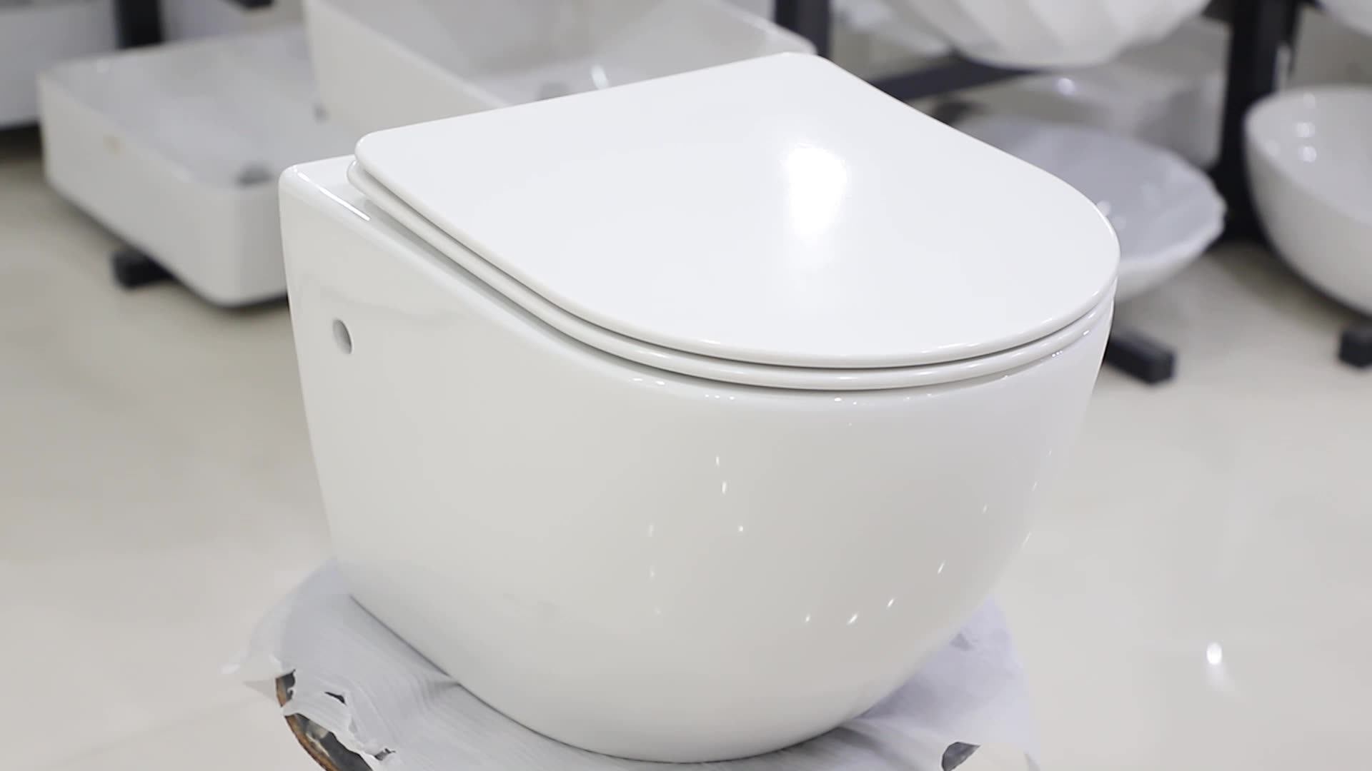 Water Closet Bidet Toilets Washer Rimless Wall Mounted For European ...