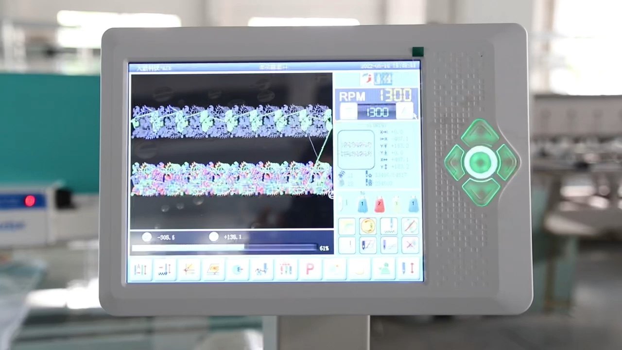 Automatic Multiple Head Sequin And Cording Embroidery Machine Hot Fix ...