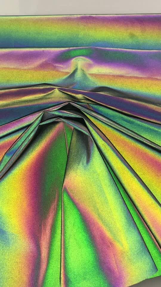 Aurora Iridescence- Light Reflective Fabric For Making Clothes - Buy ...