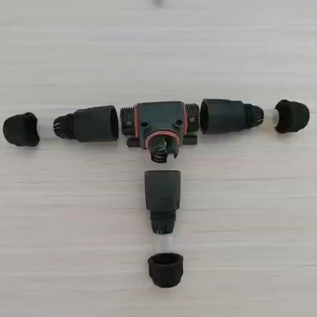 Ip68 Waterproof Connector T Shape 2 3 Pin Waterproof Connector Led Outdoor Lighting Waterpr ...