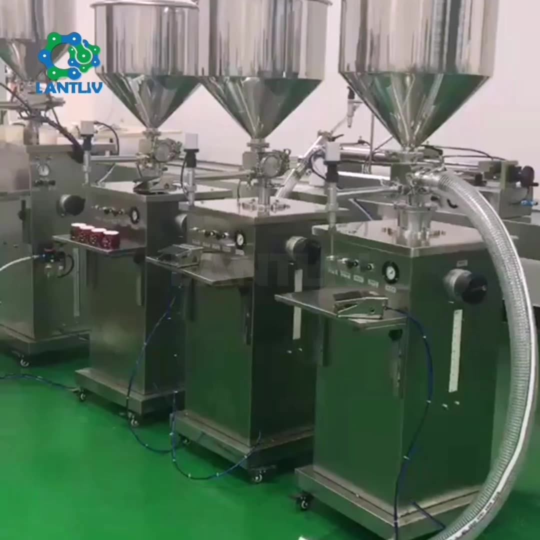 Semi Automatic Vertical Type Piston High Viscosity Skin Care Cream ...