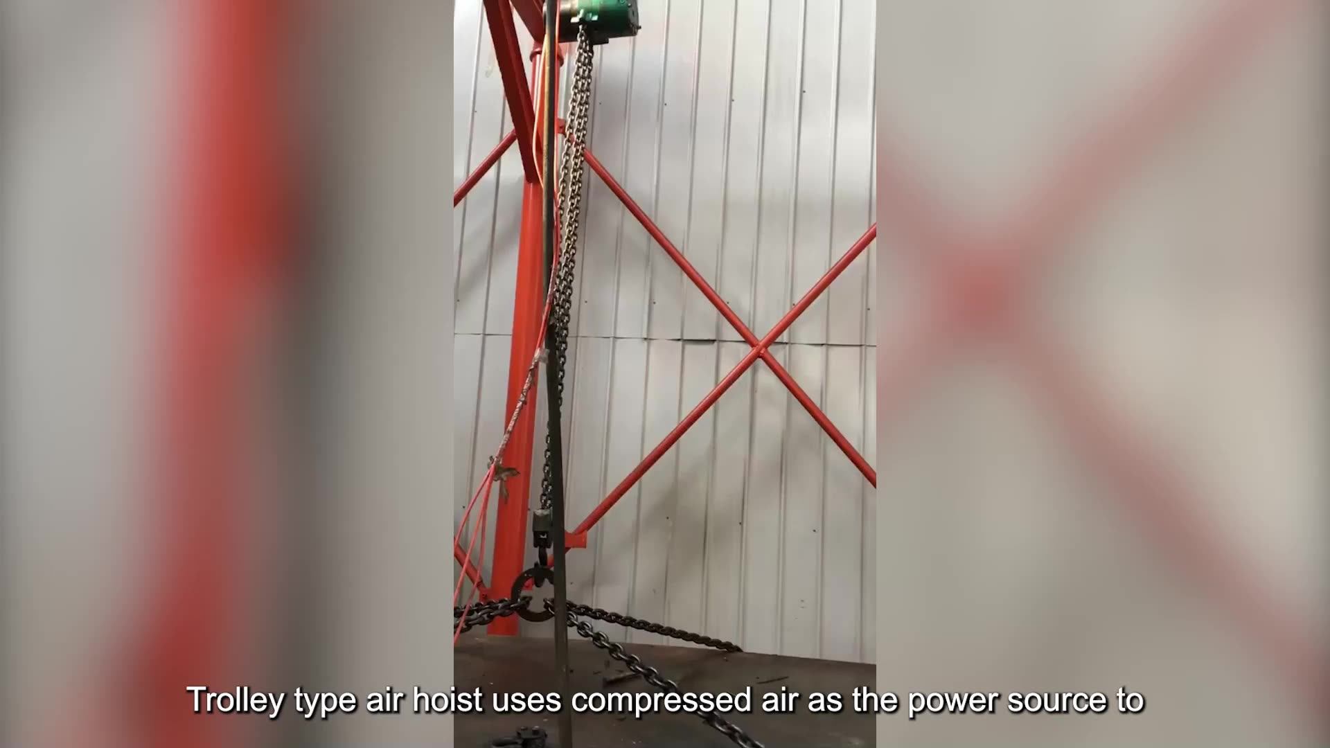 100 Tones Chain Balancer Pendant Control Pneumatic Air Hoist - Buy 20 ...