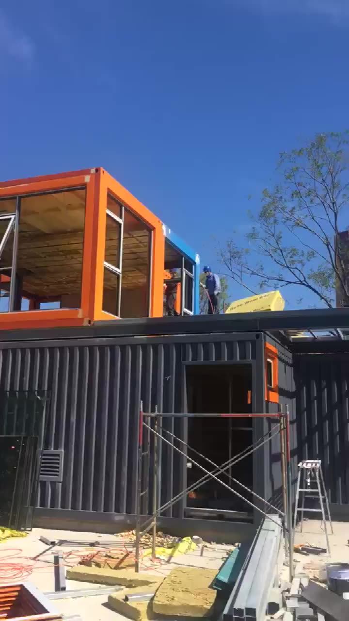 Prefabricated Home Luxury Villa Two Story Flat Pack Modular Container ...
