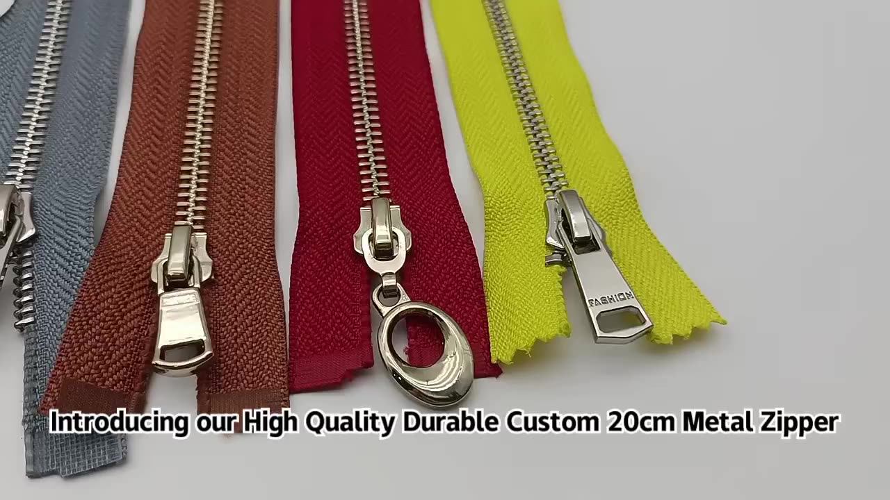 High Quality Durable Custom Metal Zipper Gold Teeth Zinc Alloy Open ...